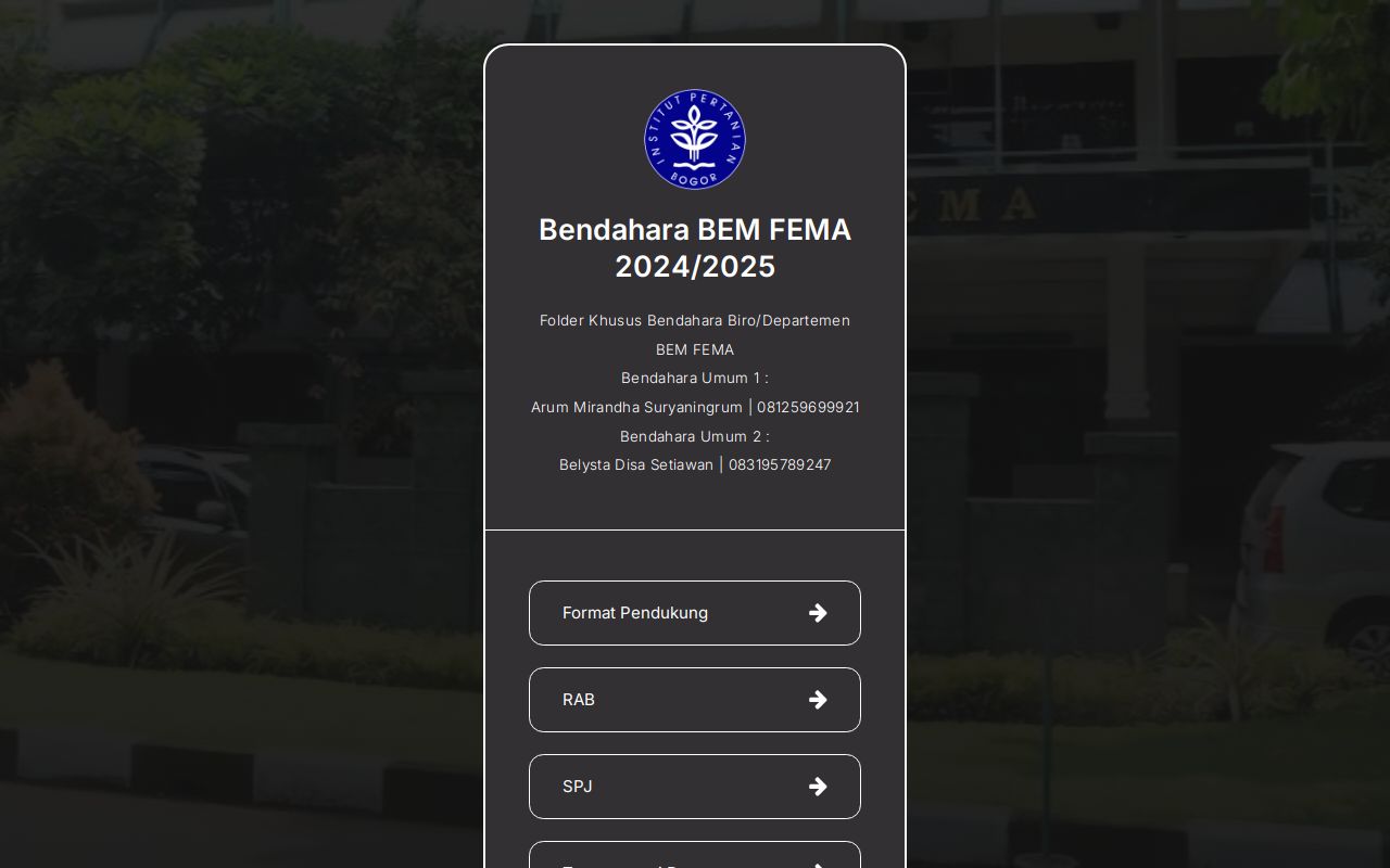 Bendahara BEM FEMA 2024/2025